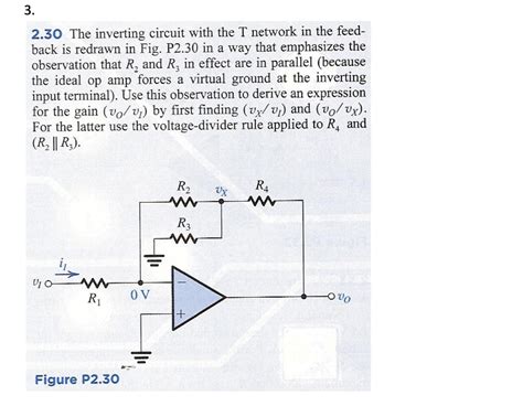 Solved The Inverting Circuit With The T Network In The Chegg