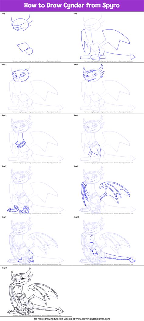 How To Draw Cynder From Spyro Spyro Step By Step How To Draw Cynder From Spyro Spyro Step By Step
