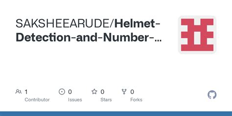 GitHub SAKSHEEARUDE Helmet Detection And Number Plate Recognition