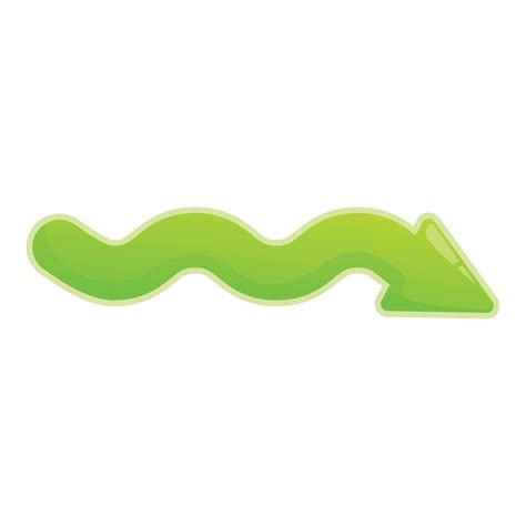 Green Wavy Arrow Pointing Right With Shadow 47566009 Vector Art At Vecteezy
