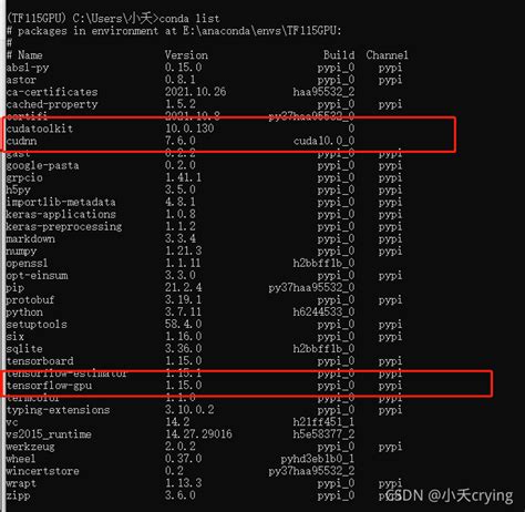 tensorflow基础学习 anaconda方式安装tensorflow（gpu 1 15 0版本） tensorflow学习