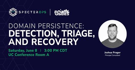 Derek Melber On Linkedin Domain Persistence Detection Triage And Recovery Bsidessatx 2024