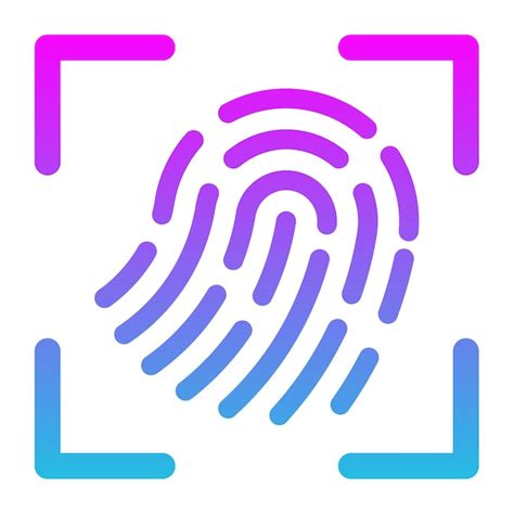 premium vector fingerprint scan icon