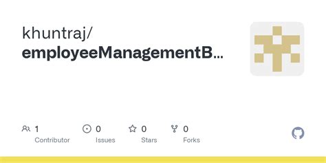 GitHub Khuntraj EmployeeManagementBackend