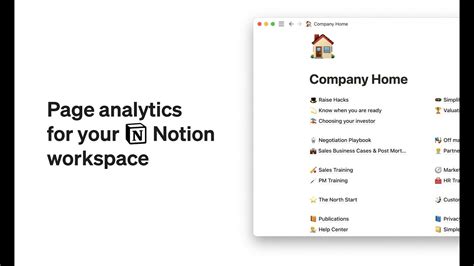 Notionlytics Page Analytics For Your Notion Workspace Youtube