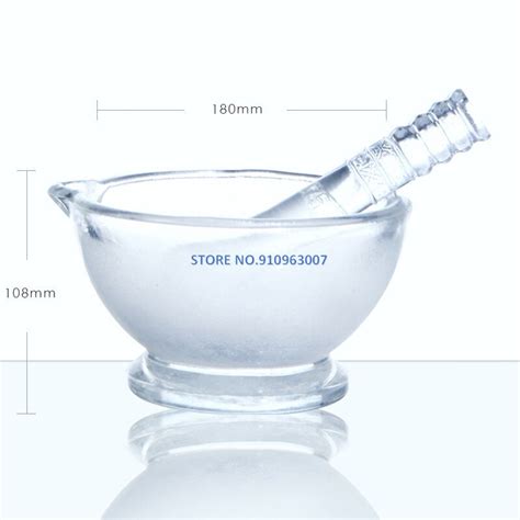 1pcs Glass Mortar With Pestle Laboratory Chemistry Grandado