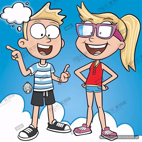 Ai创作图男女孩卡通 卡通儿童男女 卡通少儿 卡通兄妹 卡通男女生 卡通男孩女孩标志 卡通人物男孩女孩 卡通人物卡通儿童 卡通男生女生 卡通南