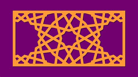 장식 기하학적 아랍어 패턴컷 아웃 실루엣 패널 인쇄 레이저 절단 스텐실 조각을위한 템플릿 방 칸막이 벡터 그림입니다 제어판에 대한 스톡 벡터 아트 및 기타 이미지 Istock