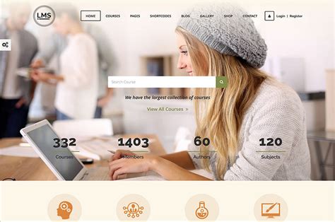 LMS Learning Management System Education LMS WordPress Theme Wordpress Responsive Themes