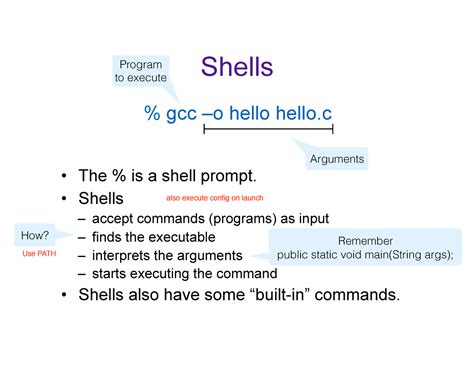 Intro Slides 2 Shells • The Is A Shell Prompt • Shells Accept Commands Programs As
