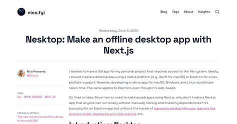 Nico Prananta On Linkedin Nesktop Make An Offline Desktop App With
