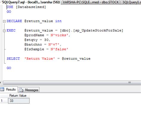 Executing A Stored Procedure With Parameters Using Ssdt