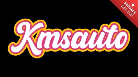 Kmsauto Strokes Text Effect Generator