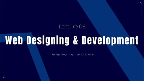 Lecture 06 Web Design And Development Complete Html Css Js Bootstrap
