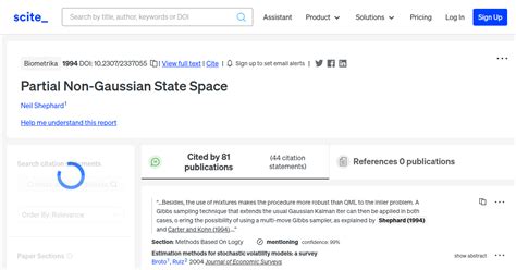 Partial Non Gaussian State Space