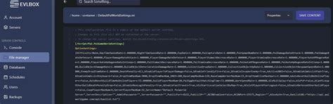 How To Change Server Settings EVLBOX WIKI