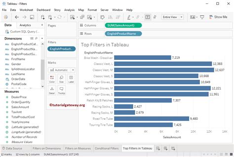 Top Filters In Tableau