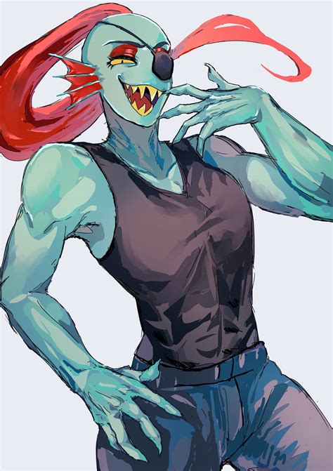 1160 Coffee Undyne Undertale Utdr Toby Fox Highres 1girl Black
