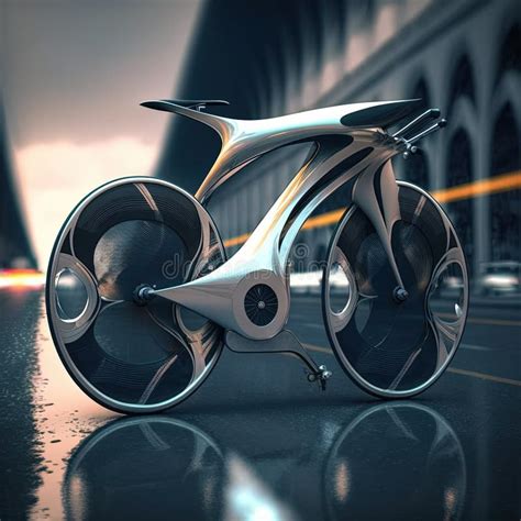 Futuristic Bicycle Design Generative Ai Stock Illustration