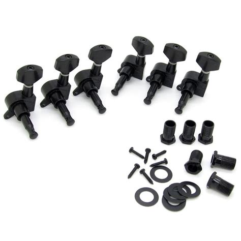 Reachise 6r Right Black Electric Guitar String Tuning Pegs Keys Tuners For Strat