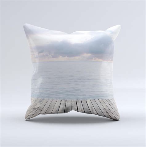 Paradise Dock Ink Fuzed Decorative Throw Pillow Designskinz