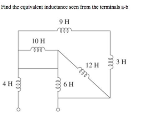 Solved Find the equivalent inductance seen from the | Chegg.com
