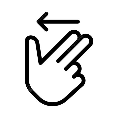 Finger Hand Gesture Vector Design Images Swipe Left Gesture Finger