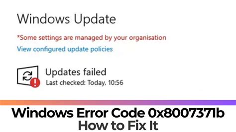 0x8007371b Windows Updateエラーを修正 [5 最小ガイド]