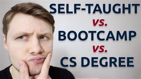 Self Taught Programmer Vs Coding Bootcamp Vs Computer Science Degree Computer Science Degree