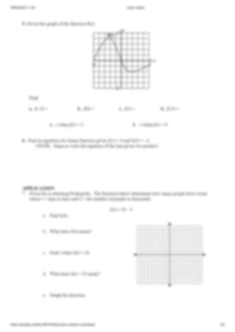 Function Notation Worksheet Super Star Worksheets