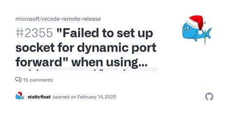 Failed To Set Up Socket For Dynamic Port Forward When Using