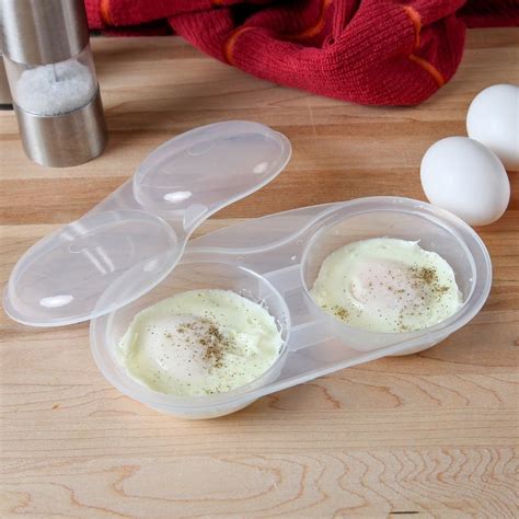 Home X Microwave Egg Poacher Easy Use Dishwasher Safe