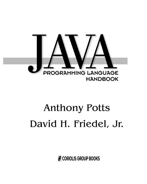 SOLUTION Java Programming Language Handbook Studypool