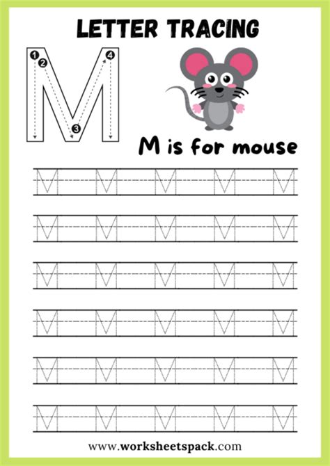 Letter M Writing Sheet