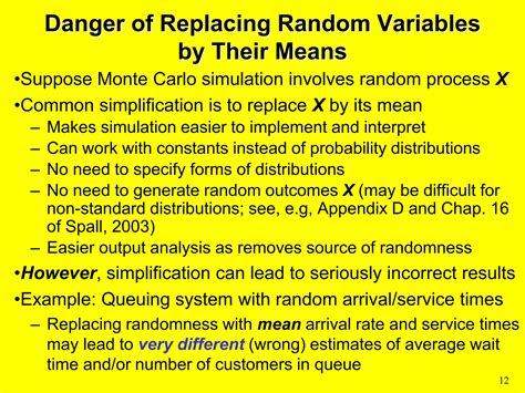 Simulation And Monte Carlo Some General Principles Ppt