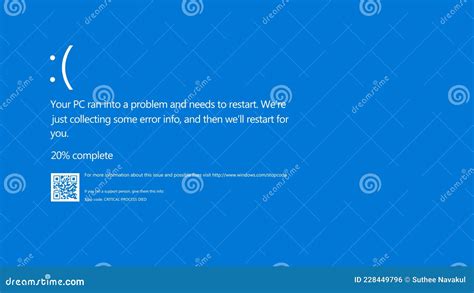 Modern Blue Screen Of Death Bsod Error System Crash Report Background