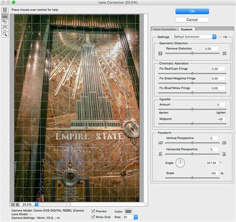 Lens Correction In Photoshop Tutorial Photoshopcafe