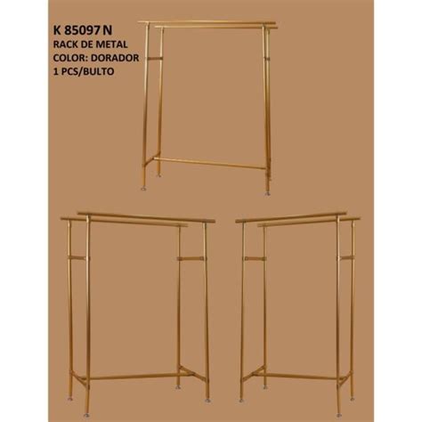 Rack Doble Barra Dorado Angels Display