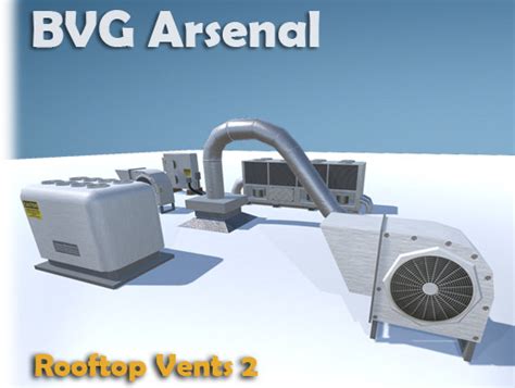 Rooftop Vents 2 3d Industrial Unity Asset Store