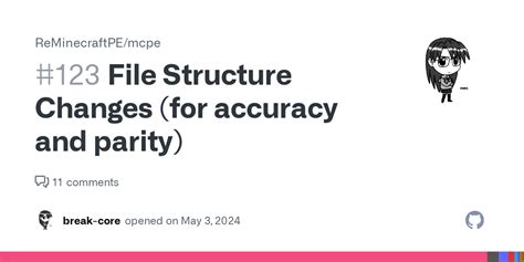 File Structure Changes For Accuracy And Parity Issue Reminecraftpe Mcpe Github