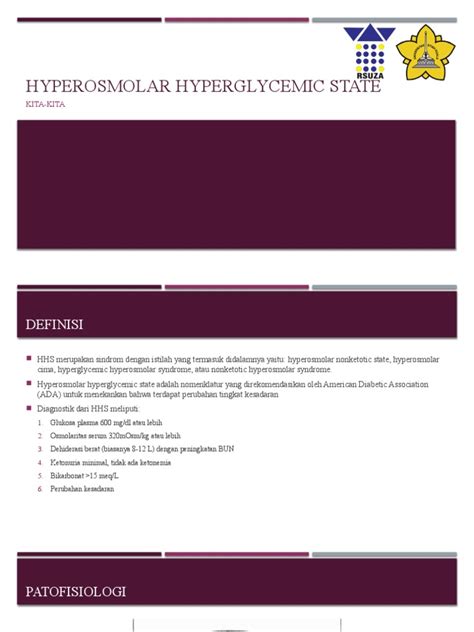 Hyperosmolar Hyperglycemic State Pdf