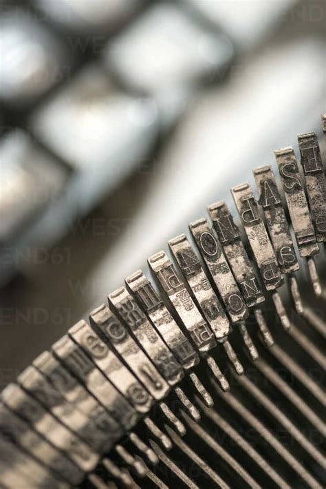 Typebar Of A Typewriter Stock Photo