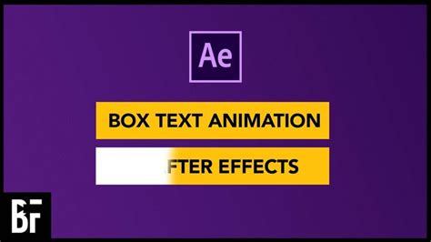 Box Text Animation Text Animation Adobe After Effects Tutorials Text