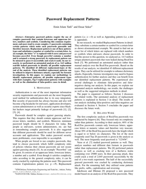Pdf Password Replacement Patterns
