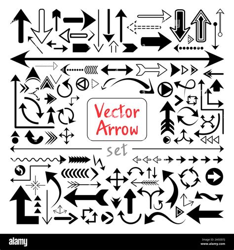 Big Set Of Vector Arrows Arrow Icon Pointer Sign Symbol Collection