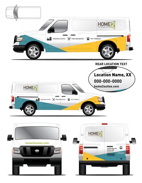Nissan Nv Van Wrap Hilton Graphics