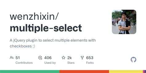 GitHub Wenzhixin Multiple Select A JQuery Plugin To Select Multiple Elements With Checkboxes