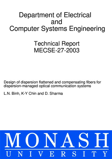 Pdf Design Of Dispersion Flattened And Compensating Fibers For