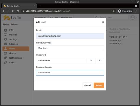 installing a standalone seafile server