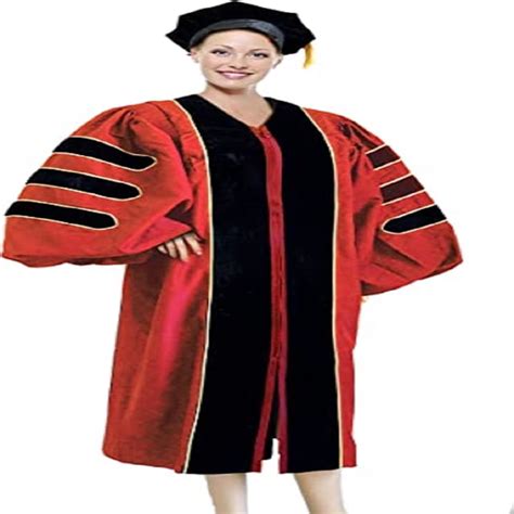 Doctoral Tam Gown For Adult Professor Phd Graduates Unisex Regalia